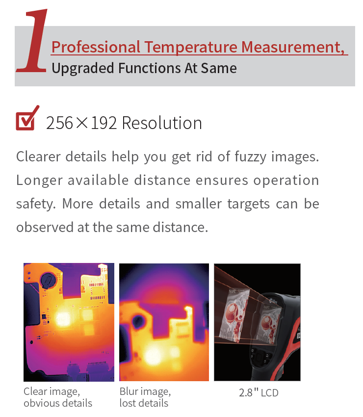 InfiRay C200 Handheld Thermal Camera 256*192 Thermal Resolution