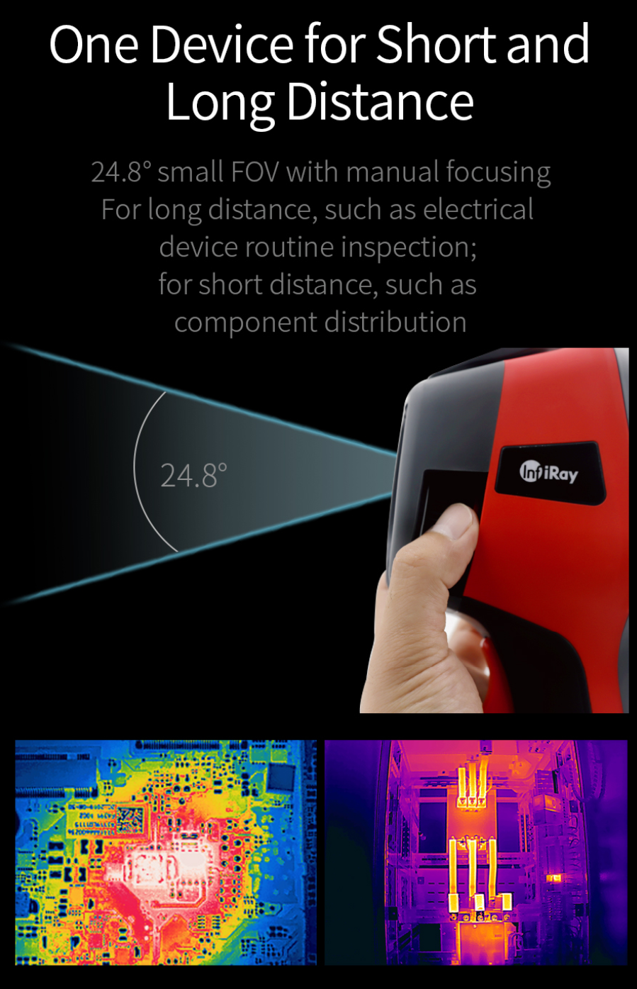 InfiRay M200F Handheld Thermal - Manual Focus - 7mm Lens - Small FOV ...