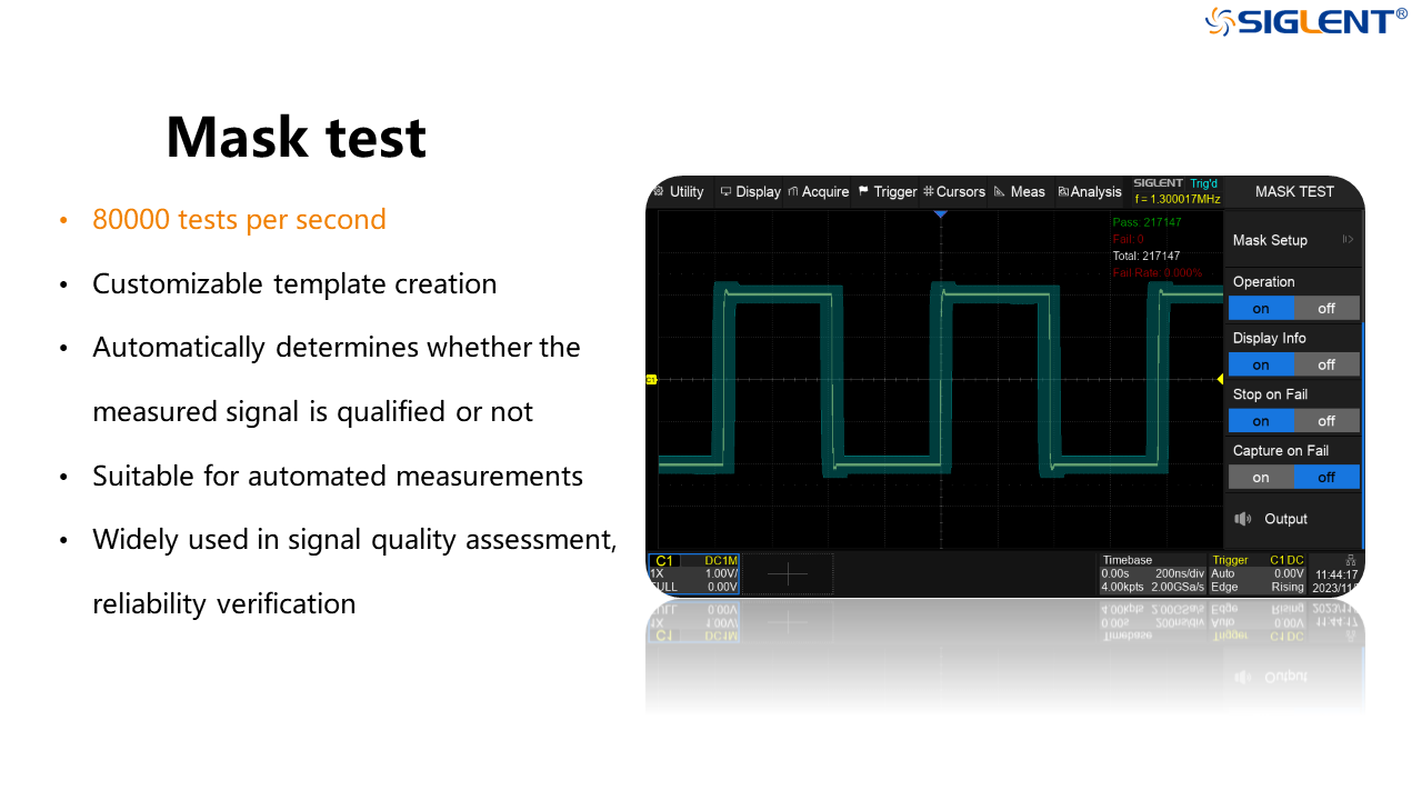Siglent SDS804X HD 4CH 70MHz 12bit Touch Screen Oscilloscope
