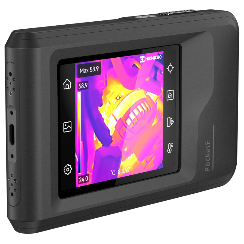 HIKMICRO PocketE 96 × 96 IR Resolution Thermal Imaging Camera with 3MP ...