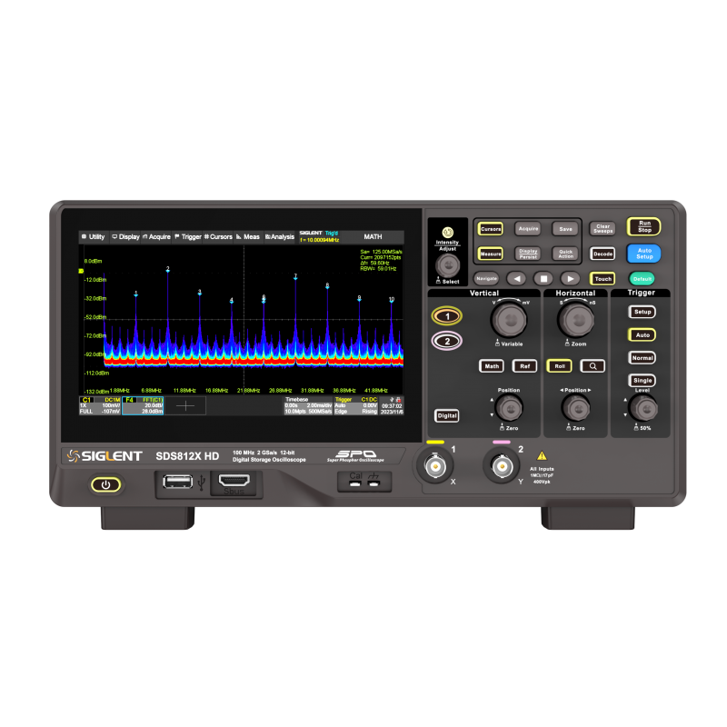 Siglent SDS812X HD 2CH 100MHz 12bit Touch Screen Oscilloscope