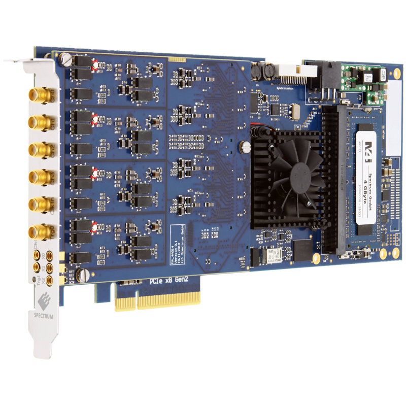 M4i 4451-X8 PCI Express x8 high speed digitizer, 4-CH, 16bit 500MS/s 250MHz